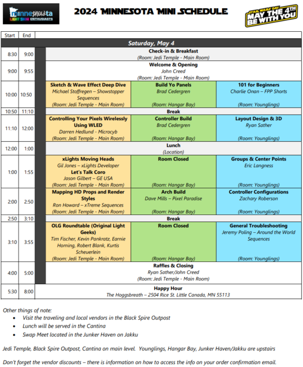 Info / Schedule – Minnesnowta Mini